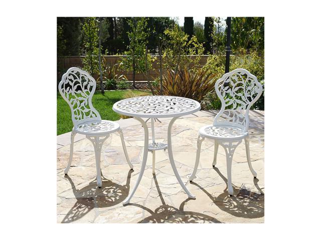 Click here for Hi-Line Gift Garden Table & Chairs - White prices