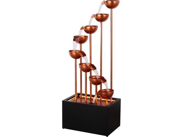 Click here for Hi-Line Gift LED Zinc Metal 8 Cups Fountain prices