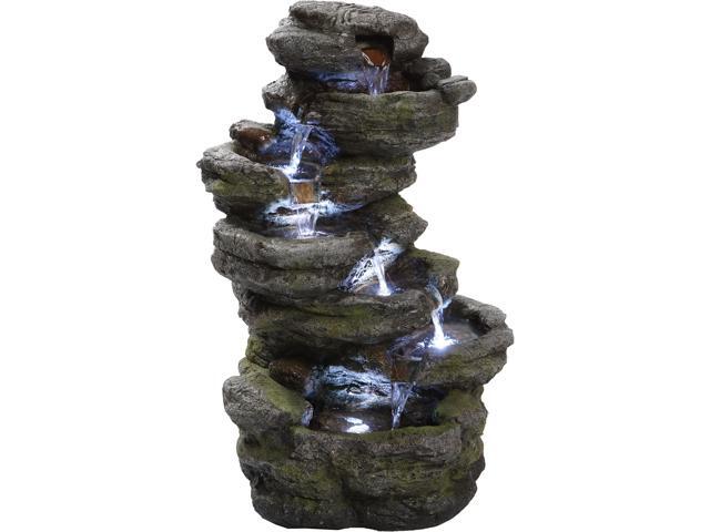 Click here for Hi-Line Gift LED Multi Level Rock Fountain prices