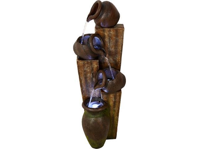 Click here for Hi-Line Gift LED Rustic Pouring Jugs Fountain prices