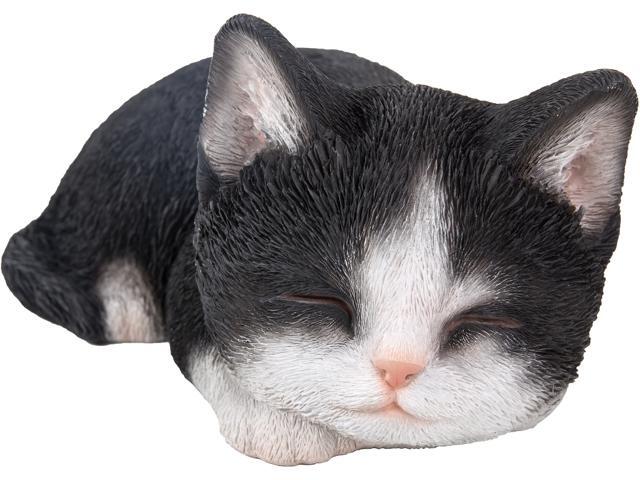 Click here for Hi-Line Gift Black & White Kitten Sleeping prices