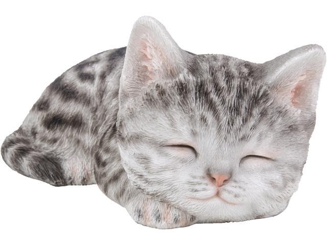 Click here for Hi-Line Gift Grey Tabby Kitten Sleeping prices