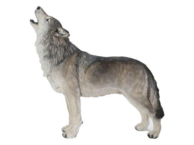 Click here for Hi-Line Gift Standing Howling Grey Wolf Statue prices