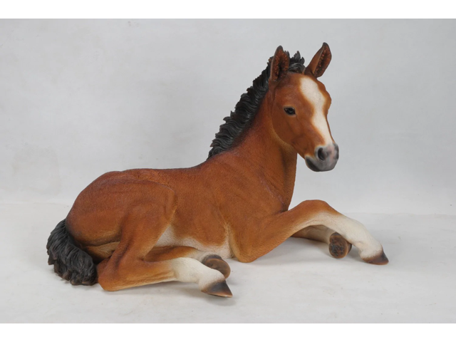 Click here for Hi-Line Gift Large Horse Colt Laying Down Statue prices