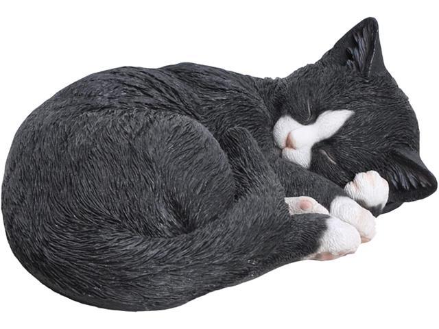 Click here for Hi-Line Gift Black/White Cat Sleeping Lying Down prices