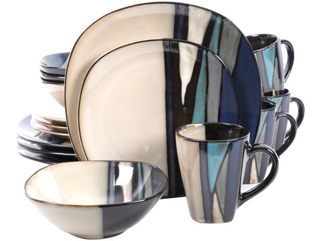 Click here for Gibson Althea 16 Piece Dinnerware Set  Teal prices
