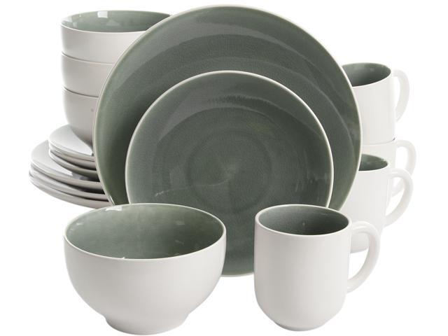 Click here for Gibson Serenity Gray 16 Piece Dinnerware Set prices
