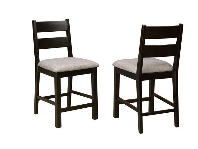 Click here for Brassex Elani Counter Stool - Set of 2 - Black/Dar... prices