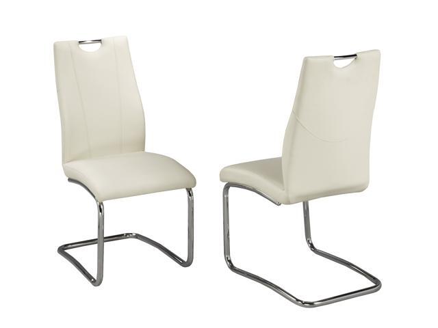 Click here for Brassex Poppy Dining Chair - Set of 2 - White (C-8... prices