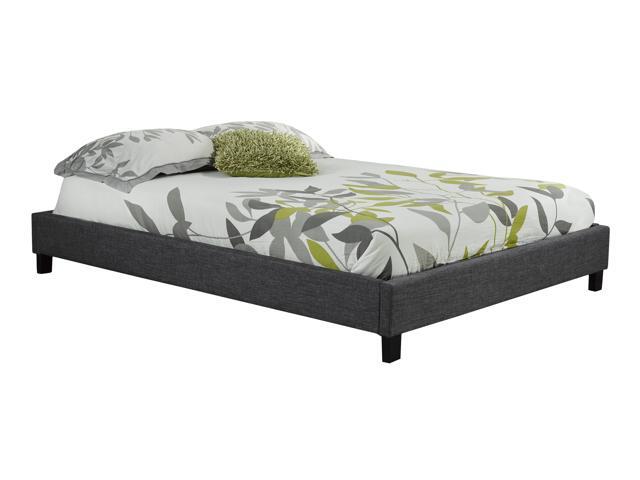 Click here for Brassex Single Platform Bed Frame - Grey (90010 T) prices