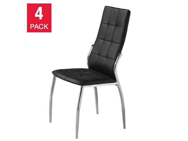 Click here for Brassex Orion Dining Chair - Set of 4 - Black (DC1... prices