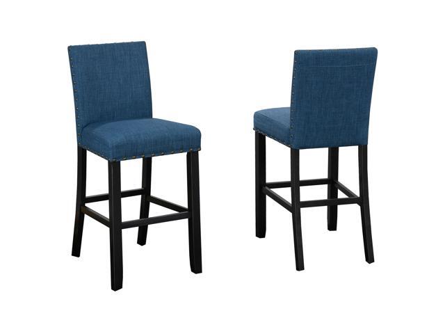 Click here for Brassex Avery 29 Barstool - Set of 2 - Blue Fabric... prices