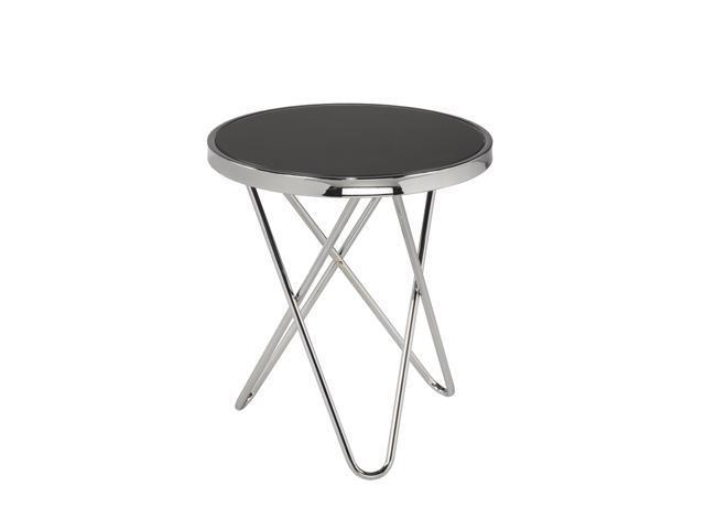 Click here for Brassex Avery Accent Table - Silver (103-CR) prices