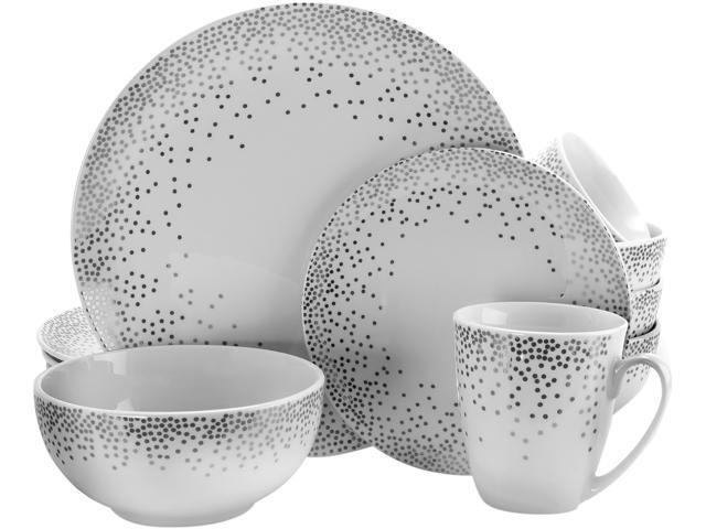 Click here for Gibson Platinum Dots 16 Piece Round Ceramic Dinner... prices