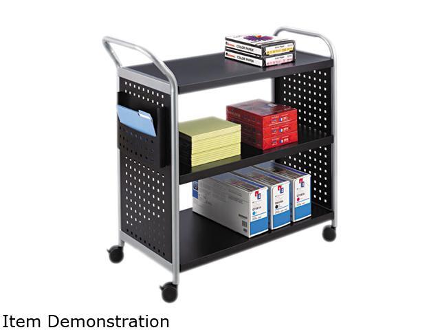 Click here for Scoot 3 Shelf Utility Cart in Black by Safco prices