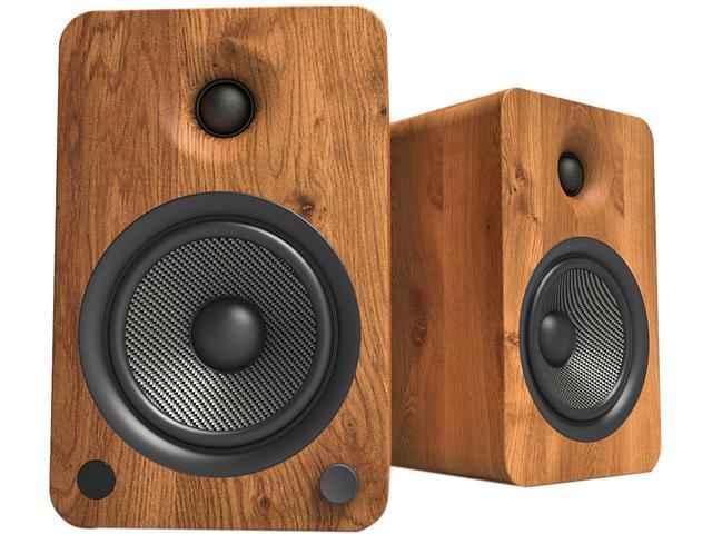 Kanto YU6 Powered Bookshelf Speakers with Bluetooth and Phono Preamp for Turntable  TVs  PC - Bamboo