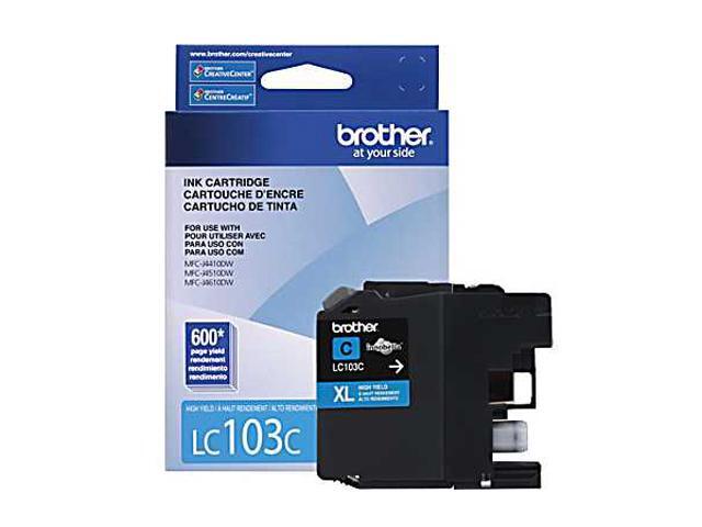 Brother LC103C Innobella 600 Page-Yield High-Yield Ink - Cyan - Cyan