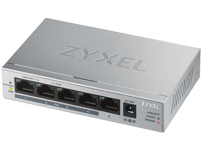Click here for ZyXEL 5 Port Gigabit Ethernet Unmanaged POE+ Switc... prices