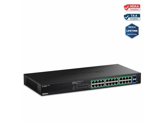 Click here for TRENDnet 26-Port Gigabit EdgeSmart PoE+ Switch  TP... prices