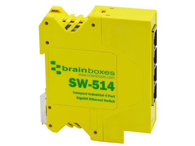 Click here for Brainboxes Compact Industrial 4 Port Gigabit Ether... prices