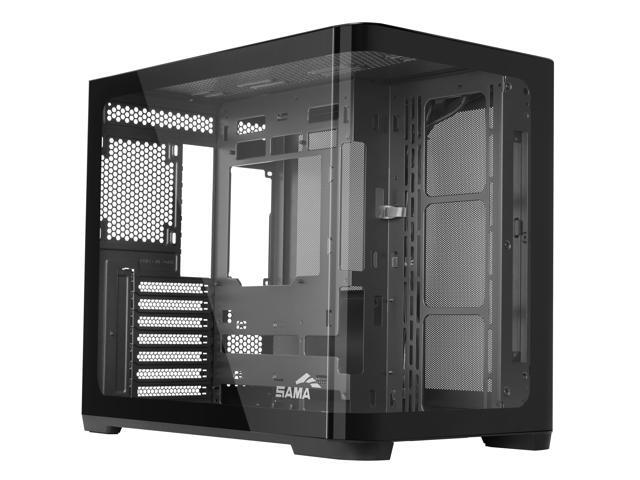 Click here for SAMA Mid-Tower PC Case  Curved Tempered Glass  USB... prices