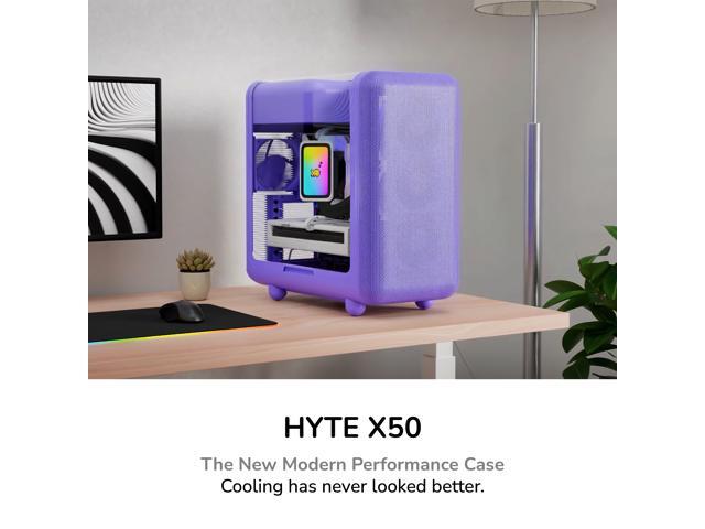 HYTE X50 PC Gaming Case CS-HYTE-X50G-TM Modern Performance ATX Mid-Tower PC Gaming Case - Taro Milk (Purple)