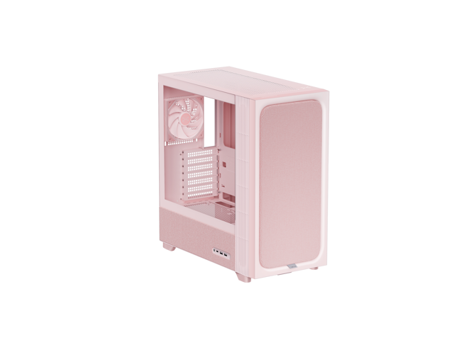 Click here for TRYX FLOVA Pink Mid-Tower ATX PC Case Breathable F... prices