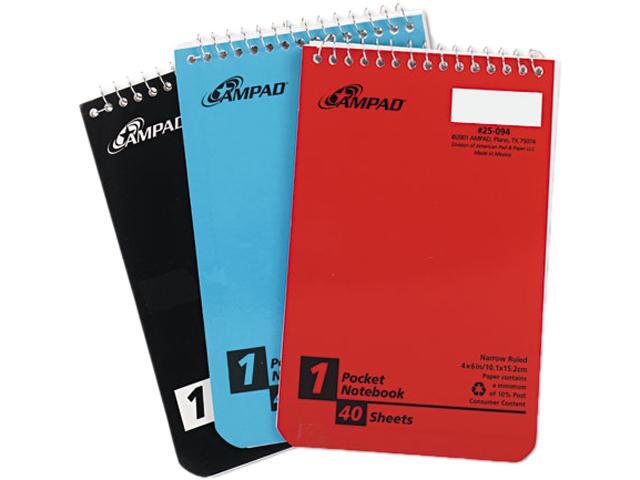 Click here for Ampad Wirebound Pocket Memo Book Narrow 4 x 6 Whit... prices