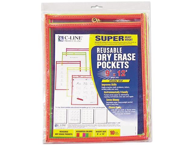 Click here for C-Line Reusable Dry Erase Pockets  9 X 12  Assorte... prices