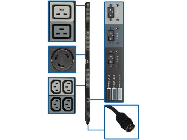 Click here for Tripp Lite 14.4kW 208V 3-Phase Basic PDU - 45 Outl... prices