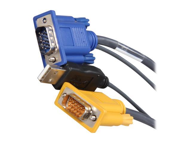 Click here for TRIPP LITE 10 ft. USB (2-in-1) KVM cable kit prices