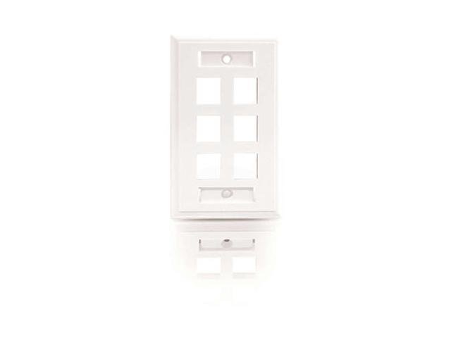 Click here for C2G 03414 Six Port Keystone Single Gang Wall Plate... prices