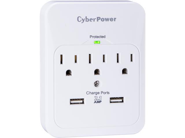 Click here for CyberPower CSP300WUR1 Surge Protector 3-AC Outlet... prices
