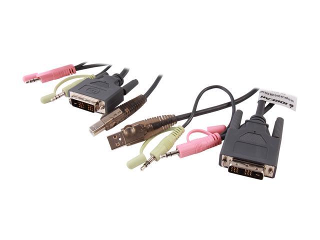 Click here for IOGEAR 10 ft. Single Link DVI-D USB KVM Cable prices
