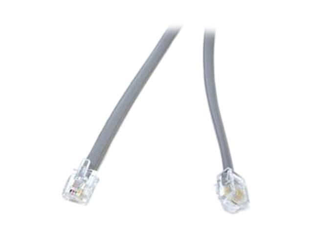 Click here for C2G 02971 RJ11 6P4C Straight Modular Cable  Silver... prices