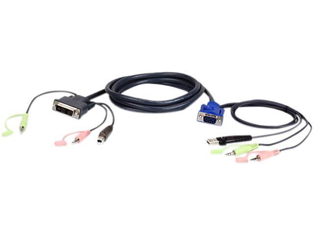 Click here for ATEN USB VGA to DVI-A KVM cable w/Audio prices
