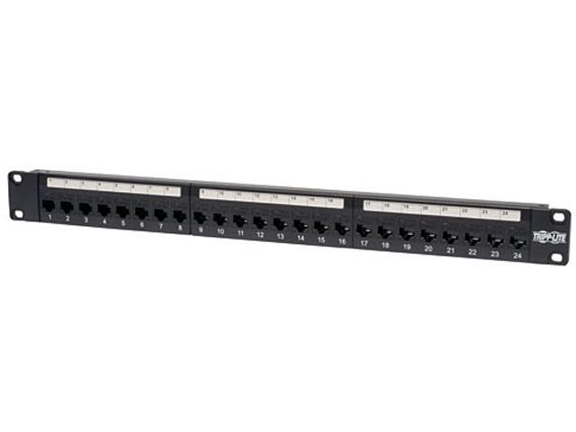 Click here for TRIPP LITE 24-Port Cat5e Feed-Through Patch Panel prices