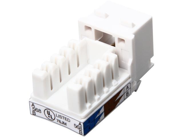 Click here for C2G Cat6 RJ45 UTP Keystone Jack - White prices