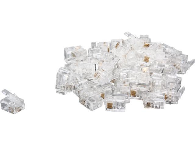 Click here for C2G RJ11 6x4 Modular Plug for Round Solid Cable prices