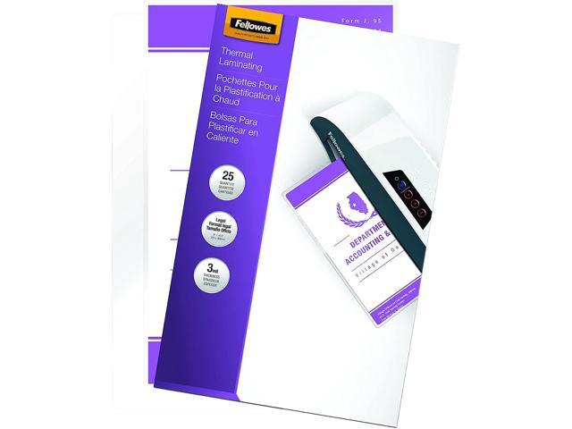 Click here for Fellowes Glossy Pouches  Legal  3 Ml  25/Pack prices