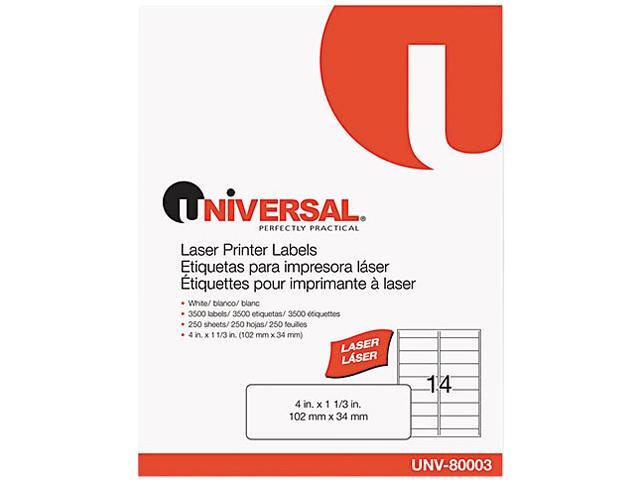 Click here for Laser Printer Permanent Labels  1-1/3 X 4  White... prices