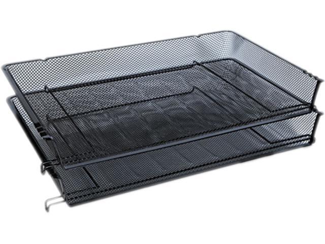Click here for UNIVERSAL Mesh Stackable Side Load Tray Legal Blac... prices
