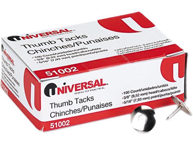 Click here for Universal Thumb Tacks Steel Silver 5/16 100/Box 51... prices