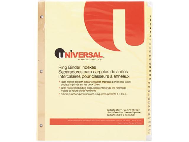 Click here for UNIVERSAL Preprinted Plastic-Coated Tab Dividers 3... prices