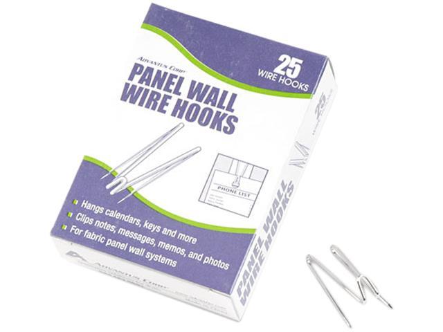 Click here for Advantus Panel Wall Wire Hooks Silver 25 Hooks/Pac... prices