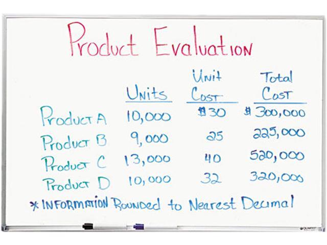 Click here for Quartet Dry Erase Board Melamine Surface 36 x 24 S... prices