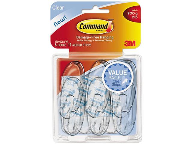 Click here for Clear Hooks & Strips  Plastic  Medium  6 Hooks & 1... prices