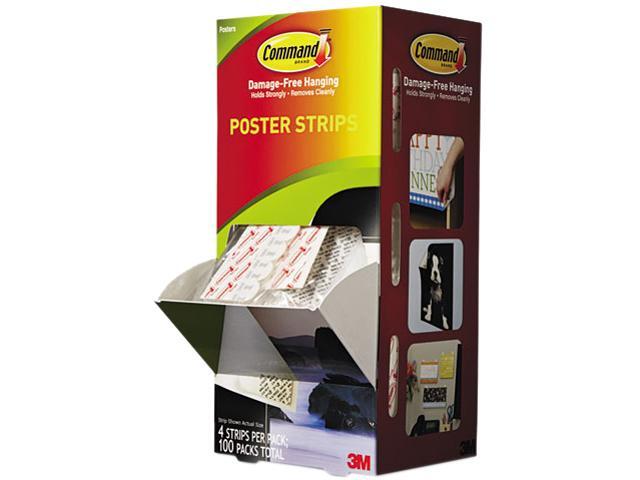 Click here for Poster Strips  3/4 X 2 1/8  White  100/Carton prices