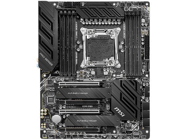 Click here for MSI PRO X299 PRO LGA 2066 ATX Intel Motherboard prices