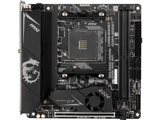 Click here for MSI MPG B550I GAMING EDGE MAX WIFI AM4 Mini ITX AM... prices
